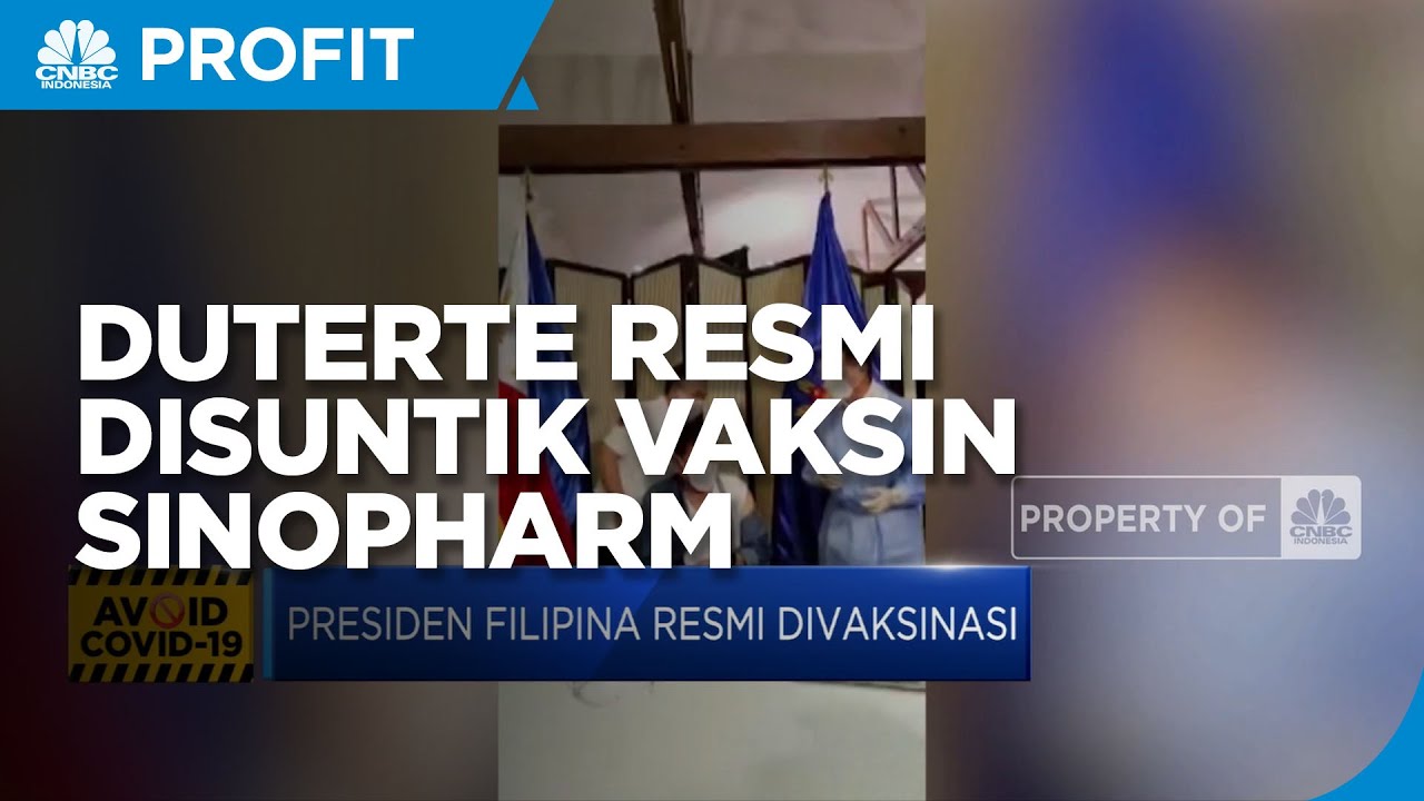 Duterte Resmi Disuntik Dosis Pertama Vaksin Corona Sinopharm Asal China