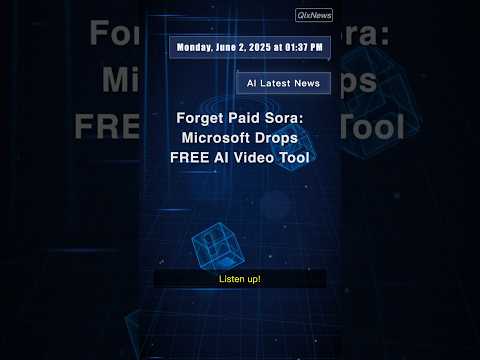 Forget Paid Sora: Microsoft Drops FREE AI Video Tool #Microsoft #Sora #OpenAI #QixNews