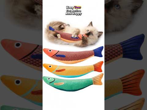 Catnip Fish Toys for Cats β 3 Pack Soft Plush Kicker Set #catlovers #petcare #amazonfinds