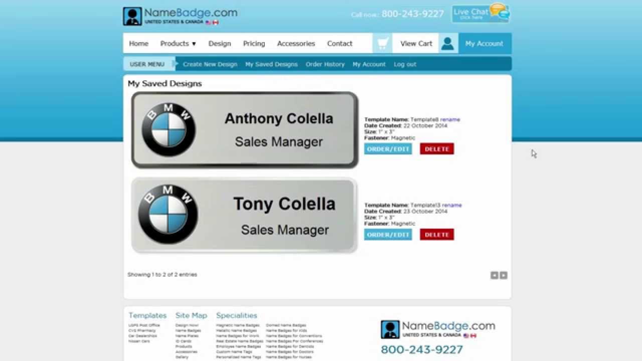 Name Badge Design Tool Tutorial