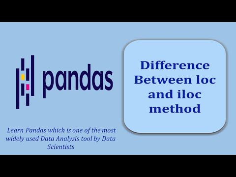 Difference between loc and iloc method | How to Access values using labels and positions | Pandas