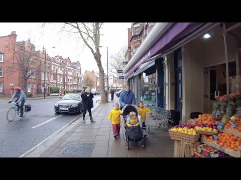 Walking around Wandsworth Bridge Road, New King's Road, London Walking Tour 2021 Lockdown 4K