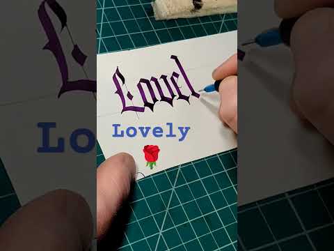 How to write โ๏ธ#lovely #calligraphy #name #shorts #fyp