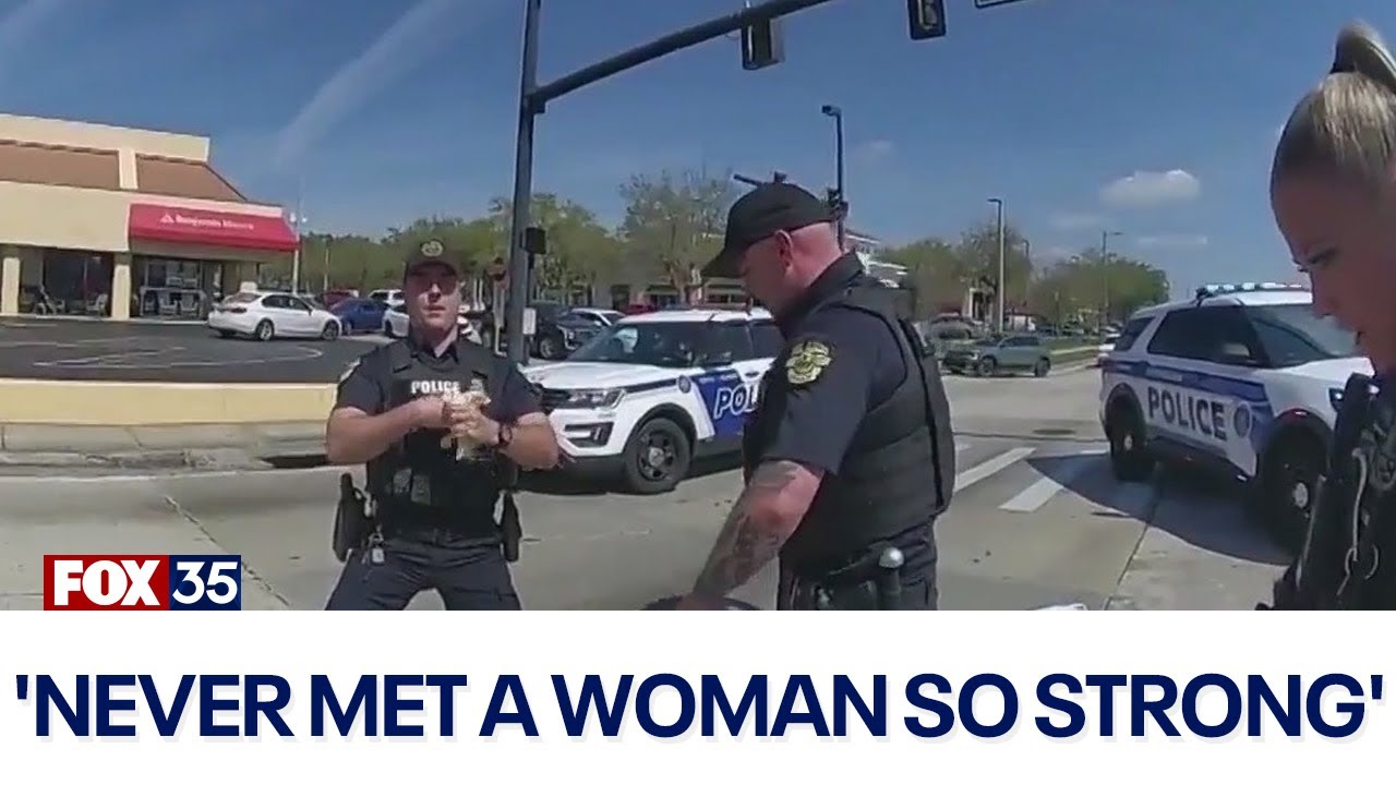 'Never met a woman so strong': Officer makes an impression