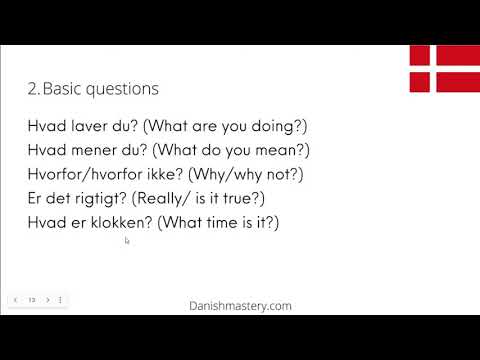 Basic Danish: Self-introduction And Basic Phrases!