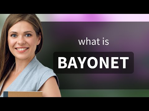 Bayonet • definition of BAYONET