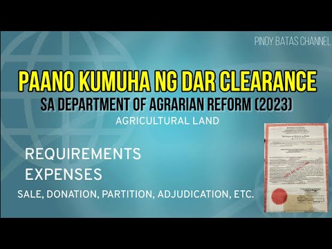 Department of Agrarian Reform (DAR) Clearance | Requirements and Fees 2023