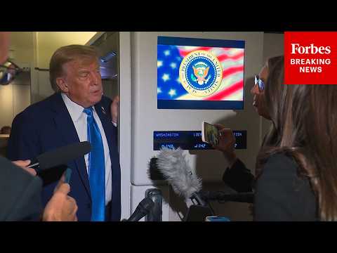 FULL AIR FORCE ONE GAGGLE: President Trump Takes Questions About Iran, ICE On Flight Back From G7