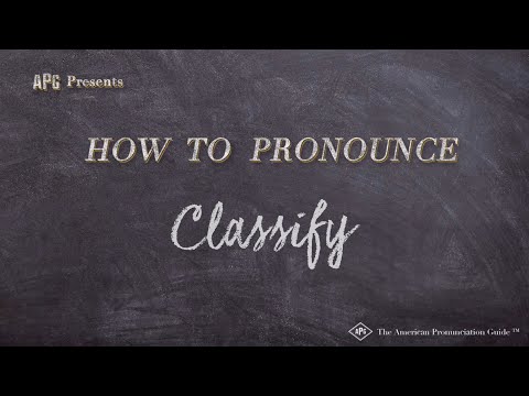 How to Pronounce Classify (Real Life Examples!)