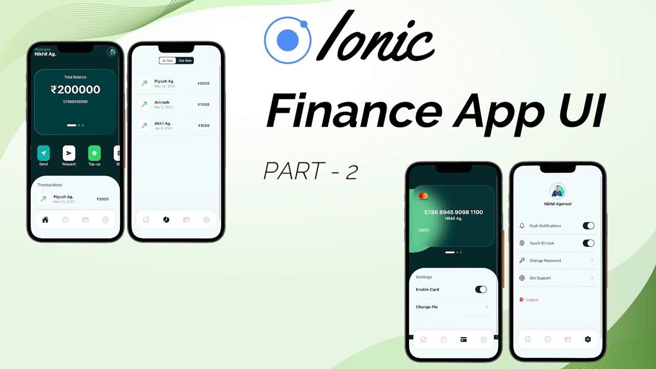 Ionic - Finance App UI - Part 2