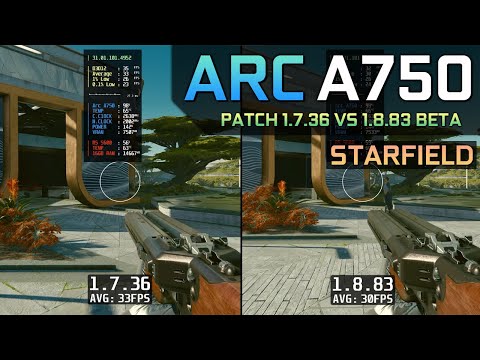 Starfield on the Intel Arc A750 | New Beta Update 1.8.83 | DX12