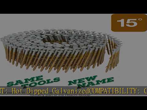 Metabo HPT Siding Nails | 1-3/4 Inch x .092 | 15 Degree | Full Round Head | Ring Shank | Wire Coil