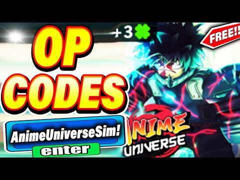 ALL NEW *SECRET CODES* IN ROBLOX ANIME UNIVERSE SIM (new codes in roblox Anime Universe Simulator)