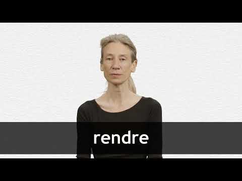 English Translation of “RENDRE” | Collins French-English Dictionary