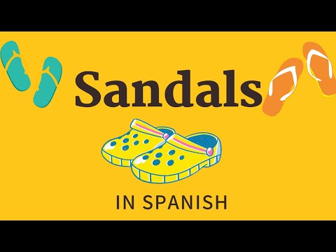 Daily Spanish word | How do you say (“sandals”) in Spanish 🩴