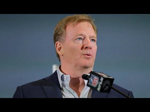 NFL Commissioner Roger Goodell speaks to the media following owners meetings