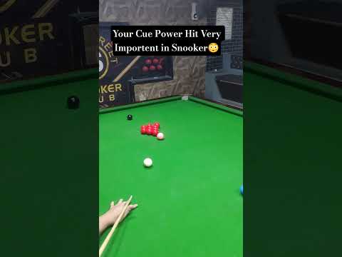 Your Cue Power Hit Very Importent In Snooker #snooker #pool1 #8ballpool #billiards