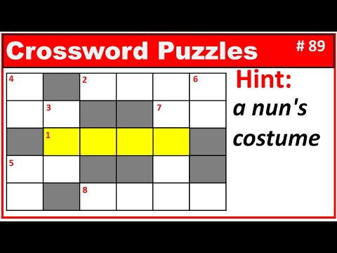 Crossword Puzzles #89🤔 Easy crossword puzzle with answer |Puzzle Challenge