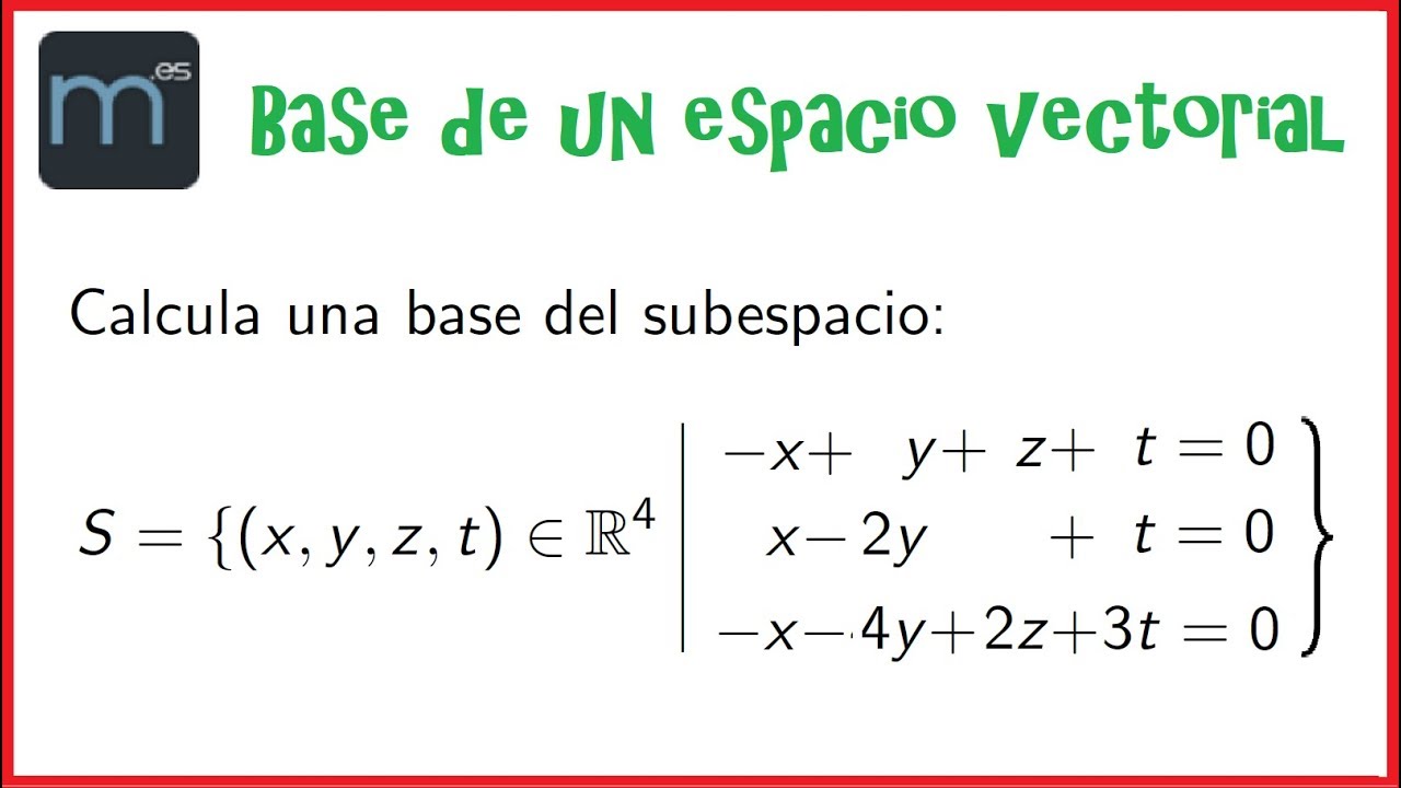 Basis of a subspace in R^4, vector spaces