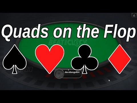 Quads on the Flop! - PokerStars Play Money Account