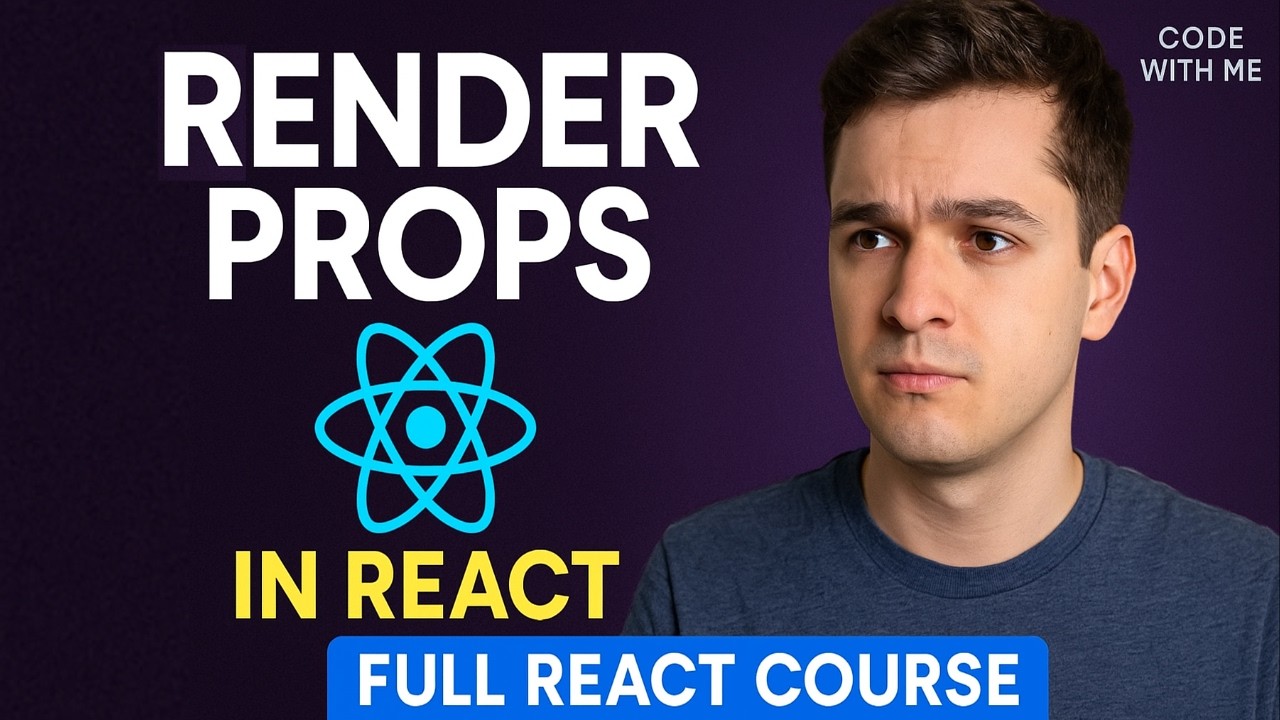 Render Props in React Explained | Full React Course (Code With Me)