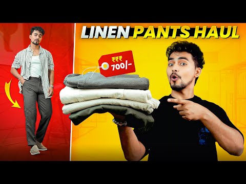 FINALLY!!😍 - LINEN PANTS for Men under ₹749 | Linen Outfits Ideas Haul