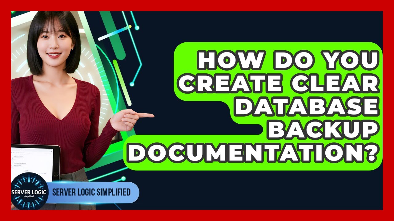 How Do You Create Clear Database Backup Documentation? - Server Logic Simplified