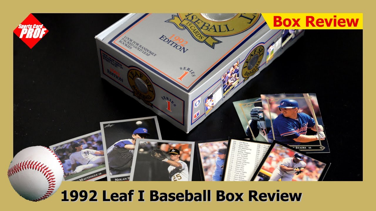 1992 Leaf Baseball Card Box Review