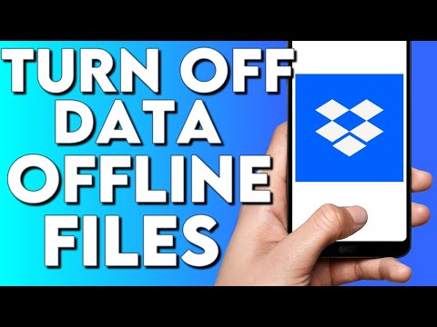 How To Turn OFF and Disable Data For Offline Files on Dropbox Mobile Phone App