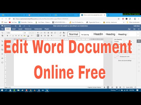 Edit Word Document Online Free