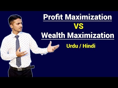 Profit Maximization & Wealth Maximization | Urdu / Hindi