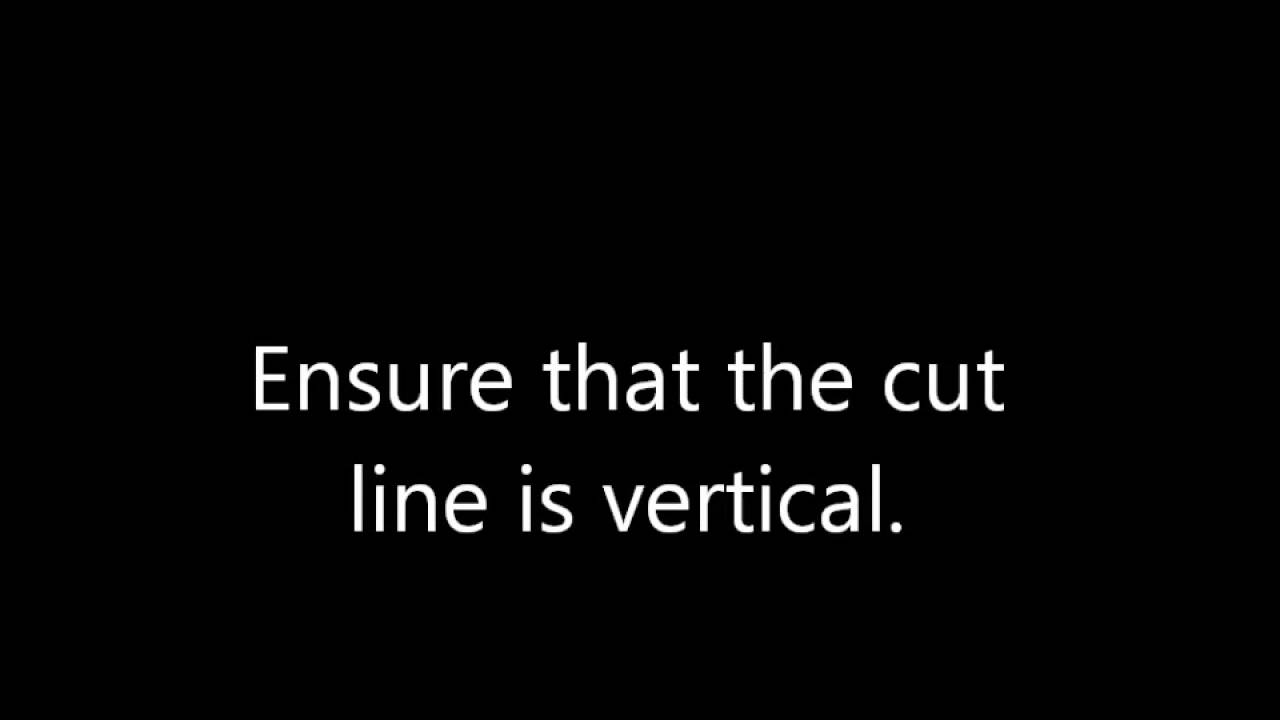 how to use a hacksaw wmv
