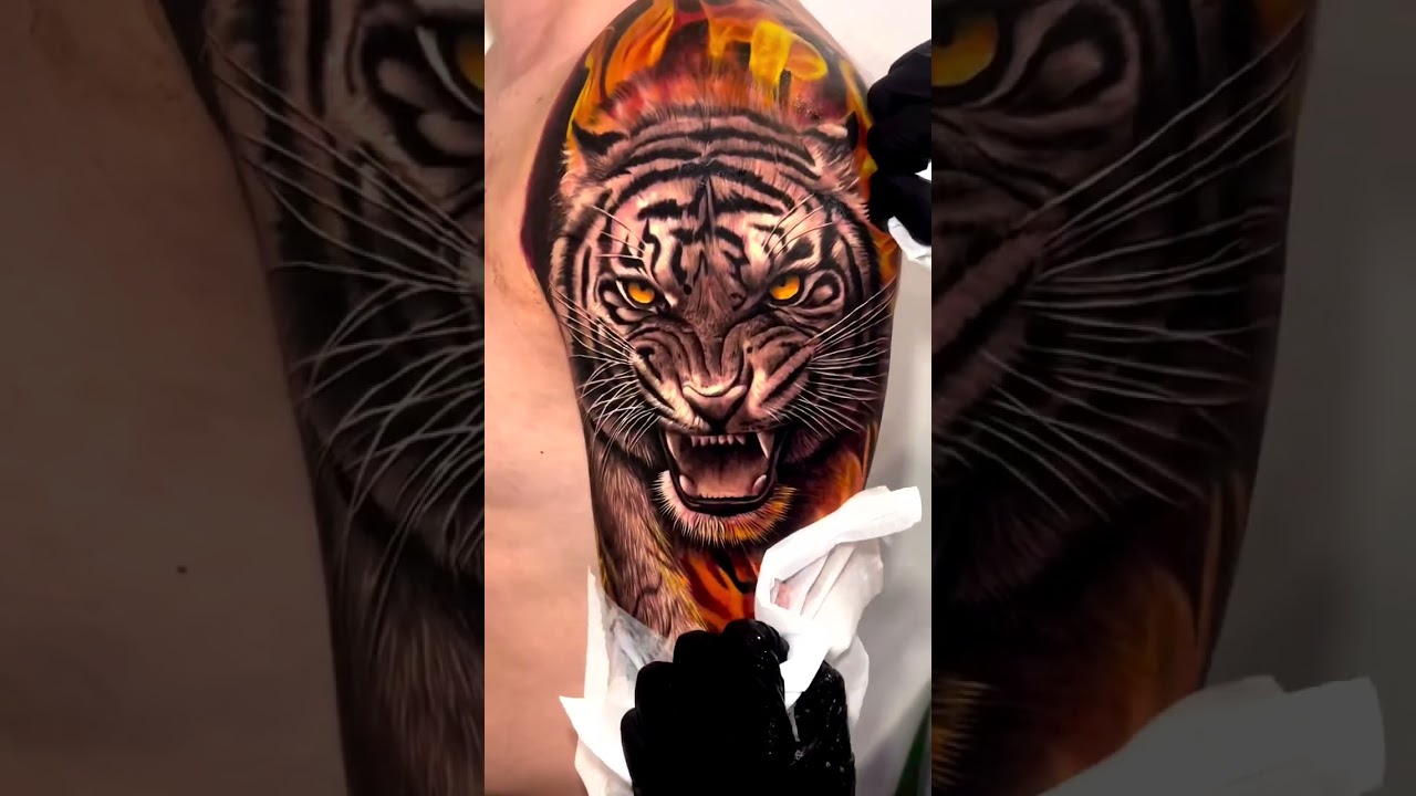 tiger tattoo designs 💫#tattoo #trending #2023