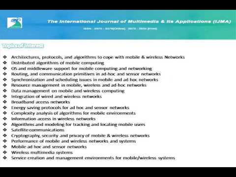 International Journal of Multimedia and its Applications