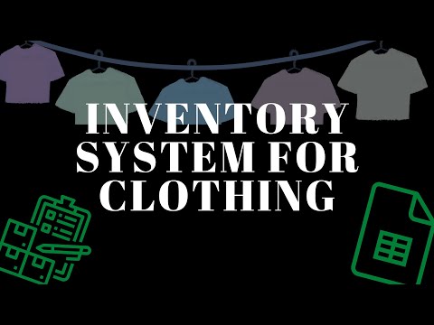 Inventory SYSTEM for Clothing with Multiple Variations in Google Sheets 👕📊