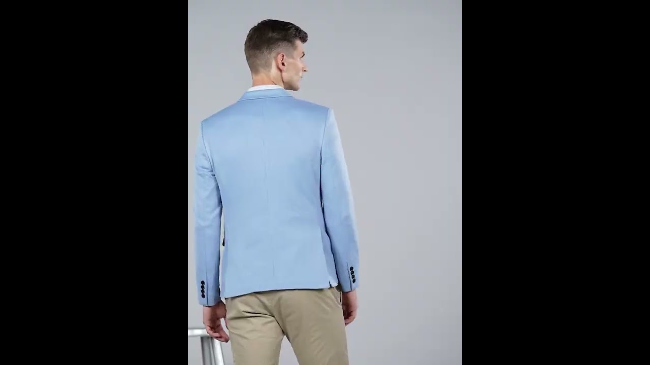 Solid Single Breasted Casual Blazer
