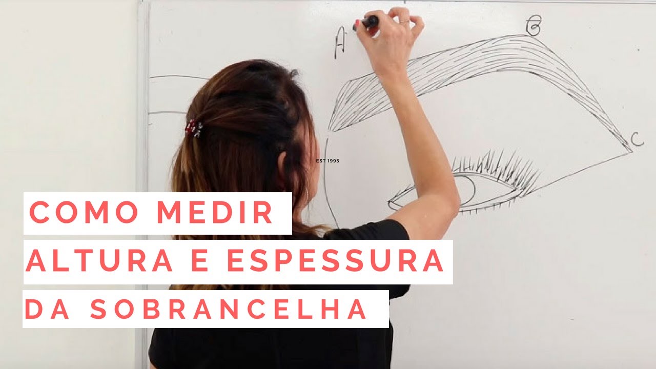 How to measure eyebrow height and thickness