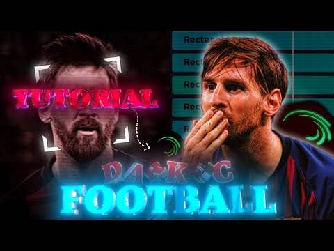 FOOTBALL DARK CC ALIGHT MOTION TUTORIAL | PRESET + XML | EDIT WITH ME |