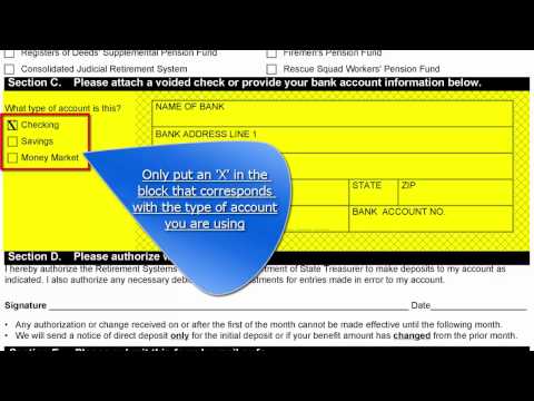 NCNG Retirement Services, Form 170 (State Direct Deposit Form)