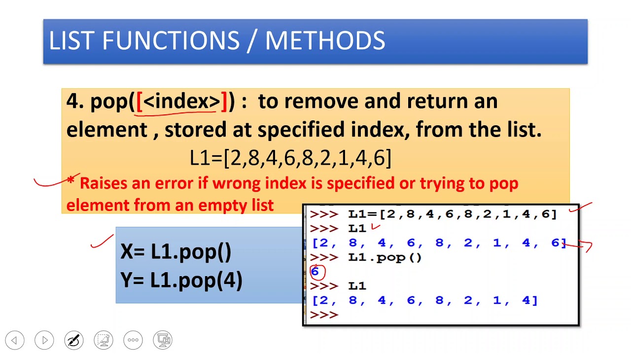 9.Python List Part 2 LIST FUNCTIONS