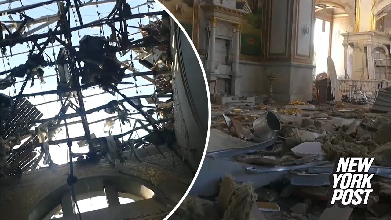 Russian missiles strike Odesa, killing one, wounding at least 22 and hitting historic cathedral