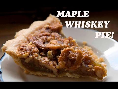 Maple WHISKEY Walnut Pie on Let's Get Greedy! Food Review #90