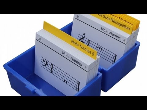 Learning to Read Staff Notation ! - Music Flash Cards Beginner