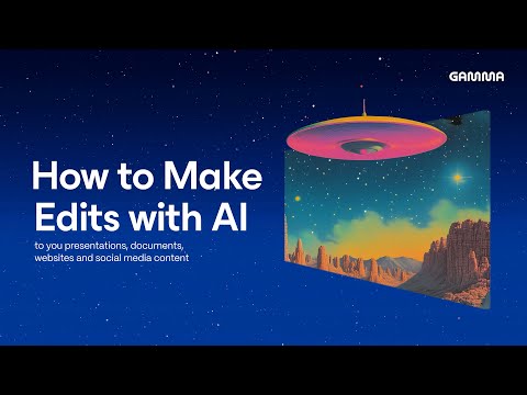Edit Presentations and Documents with AI | Gamma Tutorial
