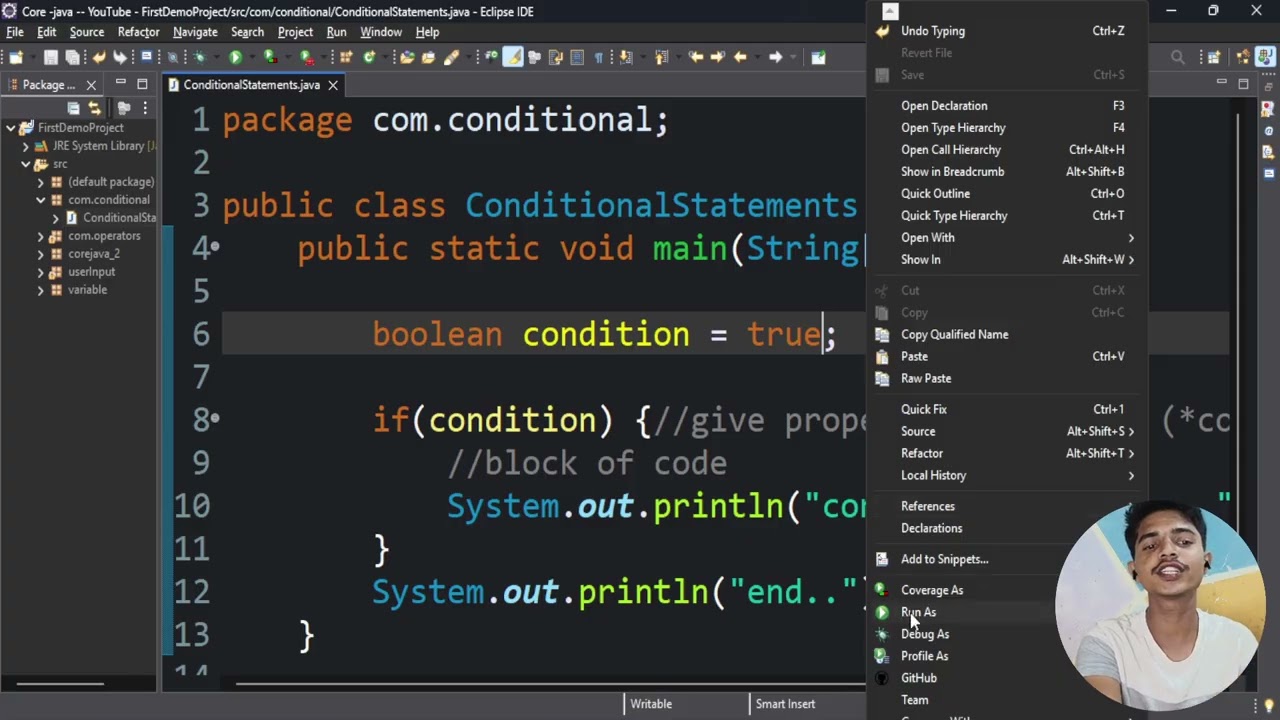 Java Tutorial - Conditional Statements - If  Else statement