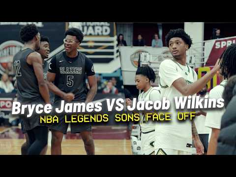 Bryce James BEST GAME EVER🤴🏽MVP Performance VS NBA Legend Son Jacob Wilkins