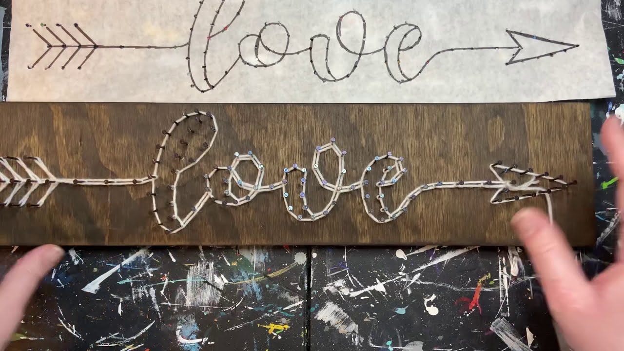 Love Arrow String Art Kit Stringing Tutorial