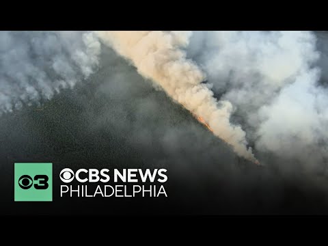 Massive wildfire still burning in New Jersey, evacuation order lifted for Ocean County