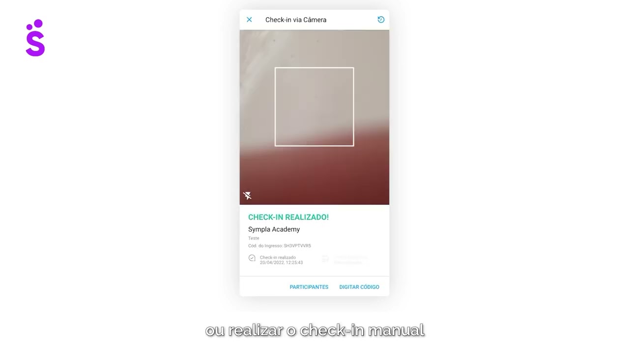 Funcionalidades | Como realizar check in Sympla app Android