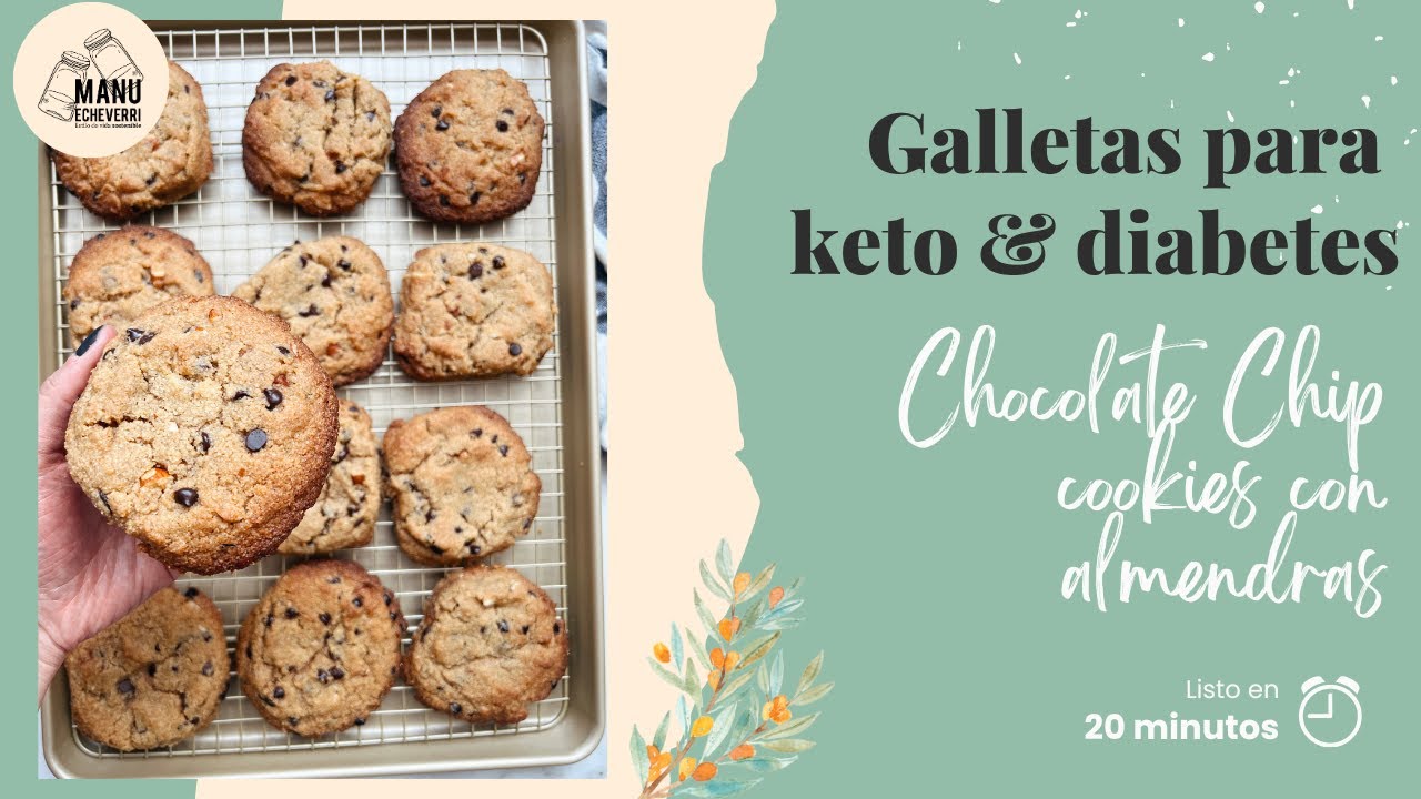 🍪 GALLETAS KETO DE CHIPS DE CHOCOLATE Y NUECES | LAS MEJORES GALELTAS KETO 2023 | Manu Echeverri